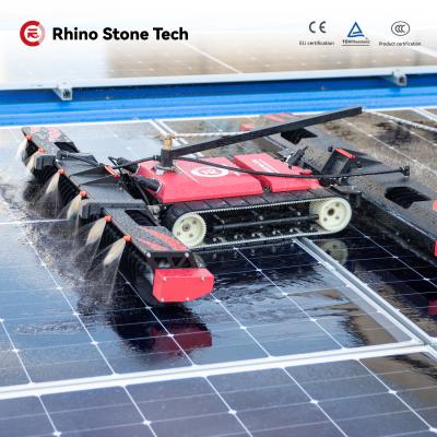 China Latest Semi-Automatic Solar Panel Cleaning Robot Remote Controlled Solar Cleaning Equipment Solar Cleaning Robot for sale