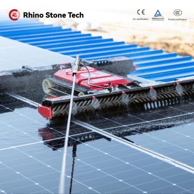 China Anti-Fall Speed Adjustable Automatic Remote Control Photovoltaic Cleaning Robot PV Performance Optimizer for sale