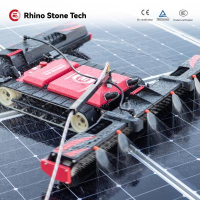 China Anti-Fall Speed Adjustable Automatic Remote Control Photovoltaic Cleaning Robot PV Performance Optimizer for sale