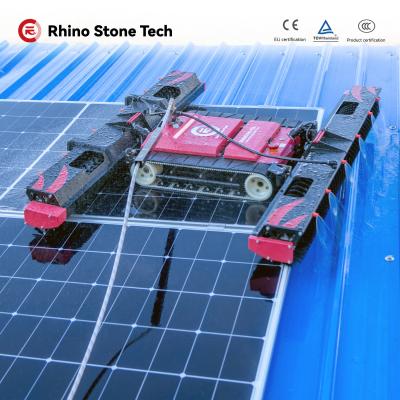 China Anti-Fall Speed Adjustable Automatic Remote Control Photovoltaic Cleaning Robot PV Performance Optimizer for sale