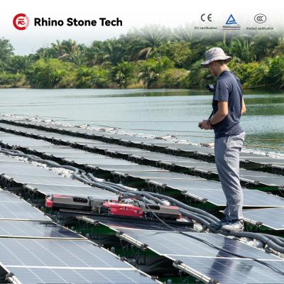 China Clean PV Panels Tools Machine Solar Panel Cleaning Robot with Lithium Battery for PV Module Commercial & Industrial Solar Farm for sale