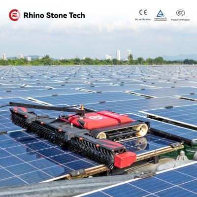 Cina Robot per la pulizia dei pannelli solari, macchina per la pulizia dei pannelli fotovoltaici con batteria al litio per moduli fotovoltaici, impianti solari commerciali e industriali in vendita