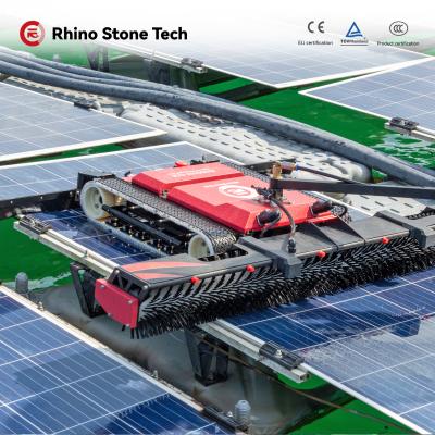China Clean PV Panels Tools Machine Solar Panel Cleaning Robot with Lithium Battery for PV Module Commercial & Industrial Solar Farm for sale
