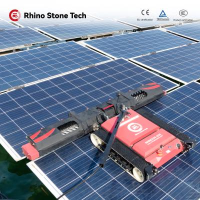 China Clean PV Panels Tools Machine Solar Panel Cleaning Robot with Lithium Battery for PV Module Commercial & Industrial Solar Farm for sale