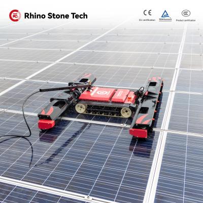 China Remote Controlled PV Module Cleaner Robot for Power System Generation Promotion Tools Drit Washing Solution for sale