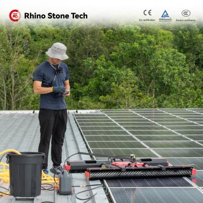 China Remote Controlled PV Module Cleaner Robot for Power System Generation Promotion Tools Drit Washing Solution for sale