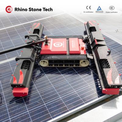 China Remote Controlled PV Module Cleaner Robot for Power System Generation Promotion Tools Drit Washing Solution for sale