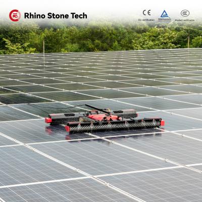 China Smart Solar Cleaner Automated Solar Cleaning Robot with Automatic Water Spray Autonomous Robotic PV Washer for sale