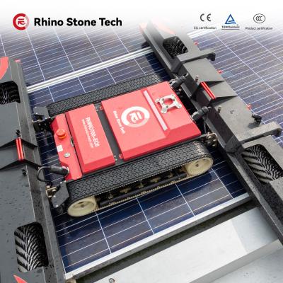 China Smart Solar Cleaner Automated Solar Cleaning Robot with Automatic Water Spray Autonomous Robotic PV Washer for sale