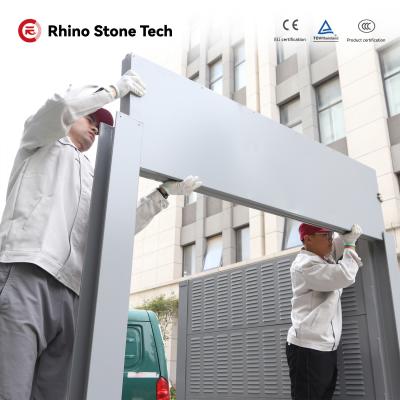 China Galvanized Steel Sheet Shell Multi-Size Customizable Entire Set Sound Absorbing Sound Dampening Panel Energy Storage Sound Barrier for sale