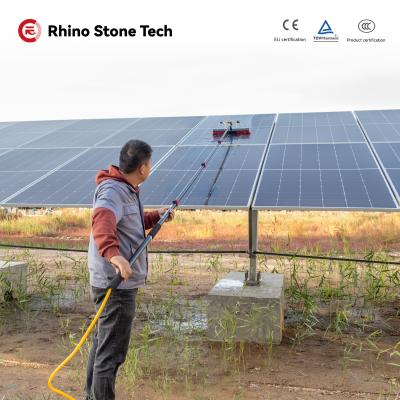China Water Fed Pole with Water Pump Telescopic High Places Window Glass PV Cleaning Kit Tools Photovoltaic Care Product for sale