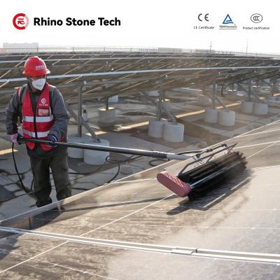 China Solar Power Improving Maintenance Roller Brush PV Module Array Solar Panel Handheld Cleaning Electric Roller Brush for Residential Solar for sale
