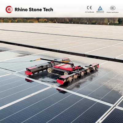 China Advanced Eco-Friendly Commercial and Industry Solar Panel Cleaning Robot Anti-Falling Sensor PV Solar Cleaning Machine for sale