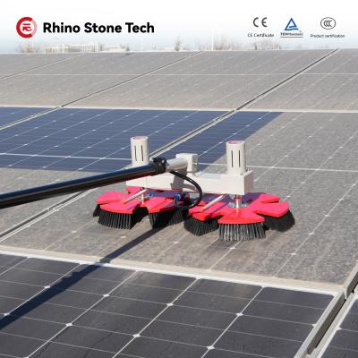China Hot Sale Solar Panel Cleaning Washing Machine 3.5/5.5/7.5m Automatic Brush With Double Head Robot Battery for sale