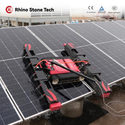 China Solar Panels Auto Cleaning Solar Pv Panel Autonomous Module Cleaning Robot Solar Cell Cleaning for sale