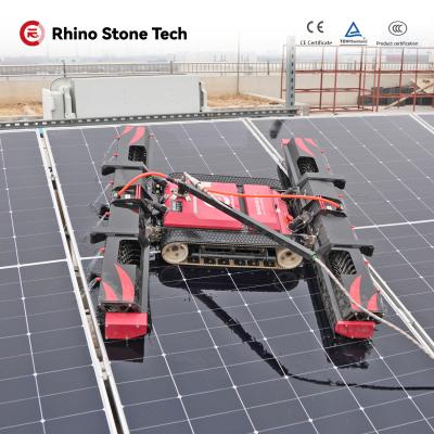 China Solar Powered Cleaning Robot Solar Cleaning Robot Remote Control Automatic Cleaning System for Solar Panels for sale