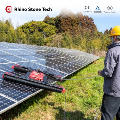 China Intelligent Anti-fall Photovoltaic Modules Cleaning Equipment Remote Control Solar Panel Cleaning Robot for sale