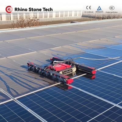 China Dual-Head Solar Panel Cleaning Brush/Automation Machine Efficient Solar Panel Cleaning Robot PV Clean Robot for sale