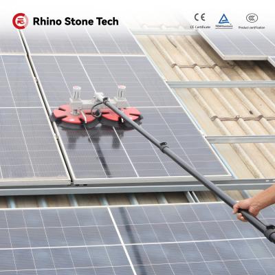 China Solar Panel Rotating Brush with Dual Motor Balanced System and Anti Static Bristles for Rapid and Scratch Free Cleaning for sale