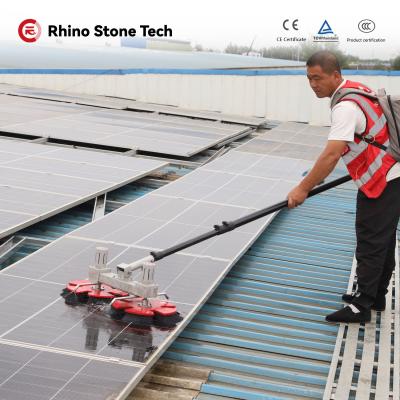 China Solar Panel Cleaning Brush Incorporating Innovative Brush Assembly and Continuous Debris Discharge for Large Scale PV Panel Cleaning for sale