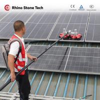 Quality Double Head Solar Panel Cleaning Brush with Carbon Fiber Telescopic Rod and for sale