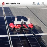 Quality Efficient Dual-Powered Solar Panel Cleaner Water Fed Pole Spin Cleaning Brush for sale
