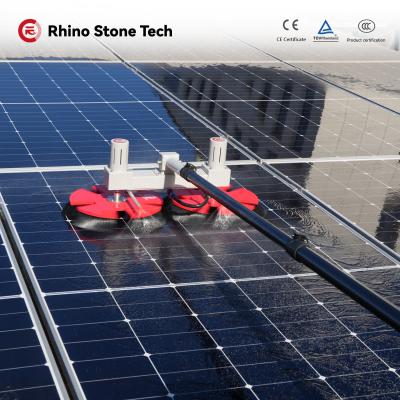 China Battery-Powered Solar Panel Cleaning Brush Water-Fed Telescopic Pole Solar Cleaning Machine for sale