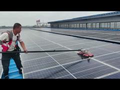 Double Spin Solar Panel Cleaning Brush Photovoltaic Cleaner Tools Lithium Battery Powered