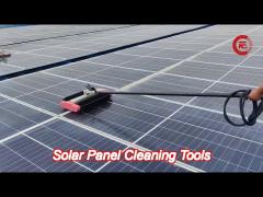 7.5m solar panel rotary brush washer photovoltaic module farm array cleaning machine
