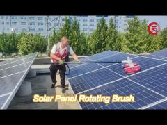plug in double disc solar panel rotating brush double disc solar pv module cleaning 3.6m