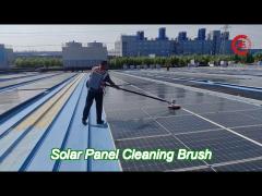 carbon fiber commercial solar cleaning anti static solar panel cleaning roller brush single disc