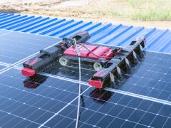 원격 제어 크롤러 청소기, 센서가 장착된 방수 모듈형 태양광 패널 청소 로봇, 태양광 어레이용, 반자동 태양광 패널 청소 시스템