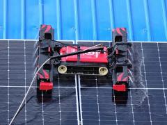 Automatic Remote Control Solar Panel Cleaning Crawler Robot for PV Power Dust Removal Solution Tools