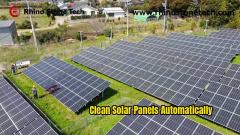 Wet & Dry Modes Water Washing All-Weather Automatic Solar Panel Cleaning Robot