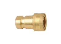 China ISO7241B Brass Hydraulic Quick Couplings 5000 PSI Pressure 3-50 GPM Flow Open Close Type for sale