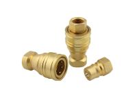 China 2 Inch Brass Hydraulic Quick Coupling 800 PSI ISO 7241-B Standard for Fluid Applications for sale