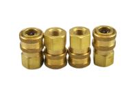 China 1500psi 0.25in High Pressure Quick Release Coupling SCBA Stainless Steel for sale