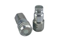 China ISO16028 1 Inch Flat Face Hydraulic Quick Release Coupling 5075psi Steel for sale