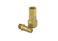 China Automatic Push-to-Connect Pin-Type One-Way Shut Off Pneumatic Couplings 1/4 Inch Body Size for sale