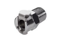 China 1/8 Inch Female Thread Connector Chromium Plated Brass Water Cooling Fitting for sale