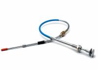 China Adjustable Locking Throttle Control Cable with Button Lock - High Temperature 110°C Resistance for OEM Applications for sale