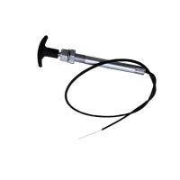 China Black Control Cable Assembly with Twist Lock T-Handle 100 lb Load 3 in Travel for Remote Control Systems for sale