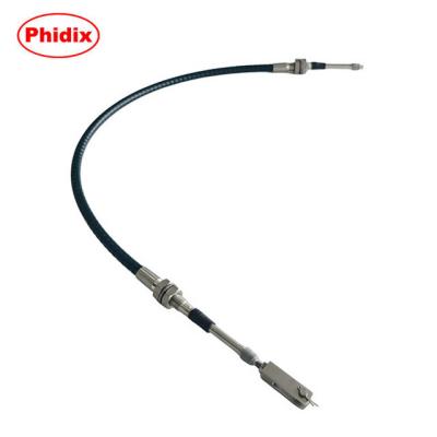 China Heavy Duty Push-Pull Control Cable Assembly With Threaded End And U Fork for sale