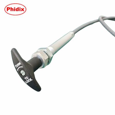 China Twist Lock Handle Push Pull Control Cable — Heavy Duty Mechanical Control Solution for sale