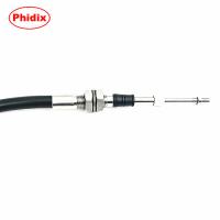 China Heavy Duty Push Pull Control Cable 10mm Threaded Rod End Bulkhead Mount Remote Actuation for sale