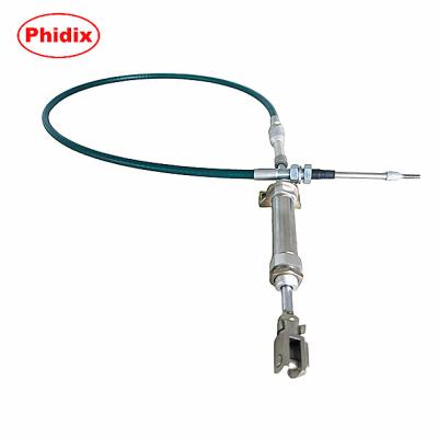 China Heavy-Duty Stainless Steel Push-Pull Control Cable Assembly With Cylinder For Industrial And Vehicle Mechanical Control for sale