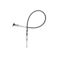 China Twist Lock T-Handle Mechanical Control Cable with PE Coating for Engine Choke and Valve Operations for sale