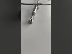 Heavy-Duty Push-Pull Stainless Steel Control Cable Assembly With Cylinder