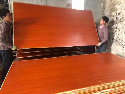 China China ACEALL Eco Solid Color Wooden Grain Pattern Melamine Laminated Plywood for Kitchen Cabinets and Wall Decoration for sale