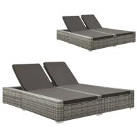 Quality 2022 New Design Patio Garden Outdoor Furniture Backrest Adjustable Poly Rattan for sale